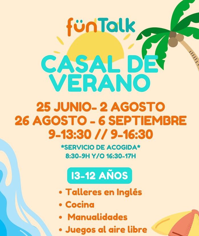 CASAL DE VERANO EN INGLÉS EN FUNTALK - Barcelona colours